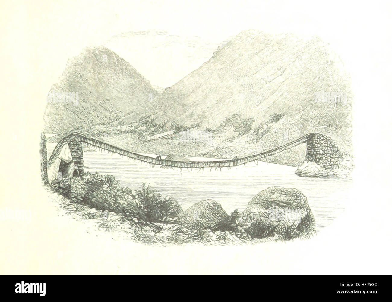 This image from page 7 of 'The Abode of Snow' shows a scene from the ...