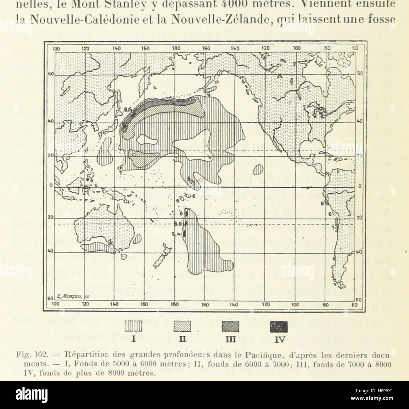 Page 712 of 'Leçons de géographie physique' shows a detailed physical ...