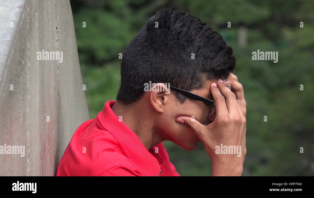 Neurotic Teen With Stress And Anxiety Stock Photo - Alamy
