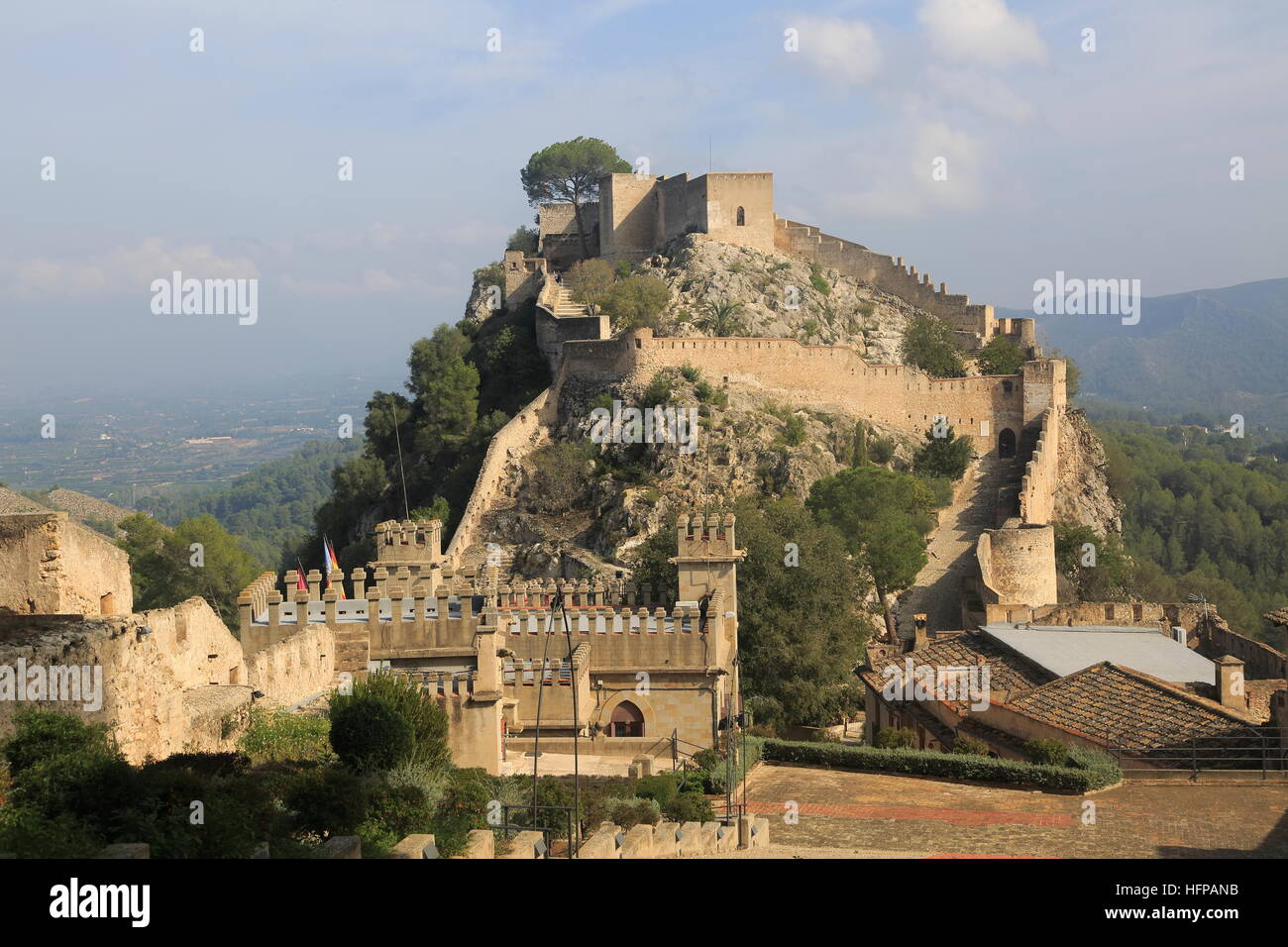 Castle of Xàtiva or Jativa, Valencia province, Spain Stock Photo - Alamy