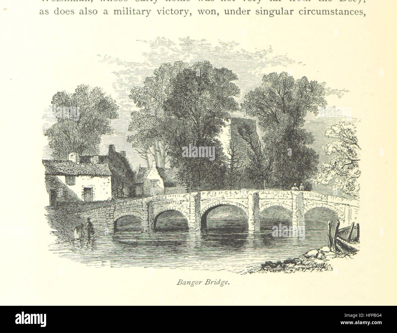 Illustration from 'The River Dee' showing the river's landscape ...