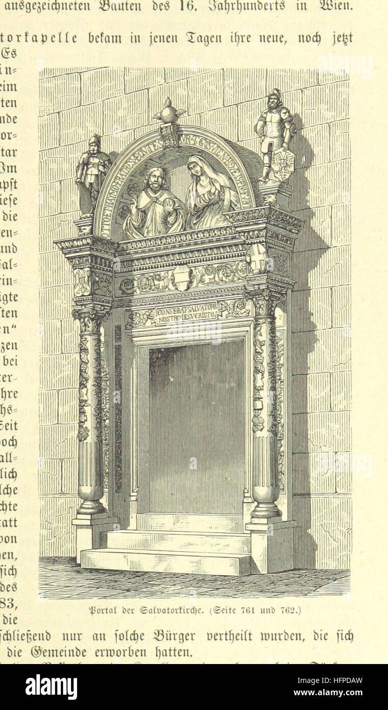 This image from 'Alt- und Neu-Wien' depicts the history of Vienna and ...