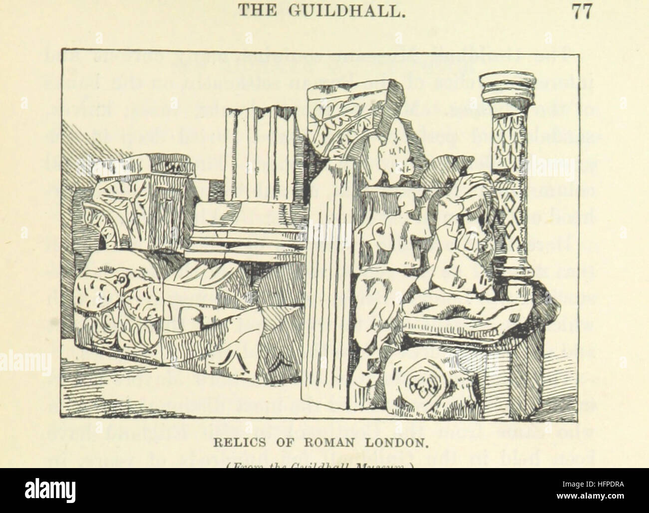 An illustration from 'The Story of London' showing key elements of ...