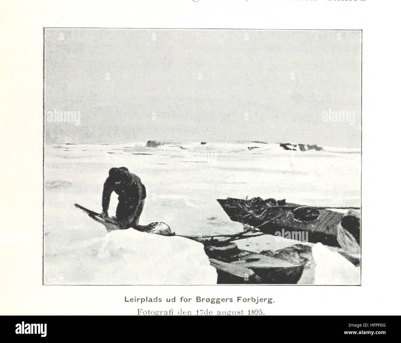 An image from the book 'Fram over Polhavet', documenting the Arctic ...