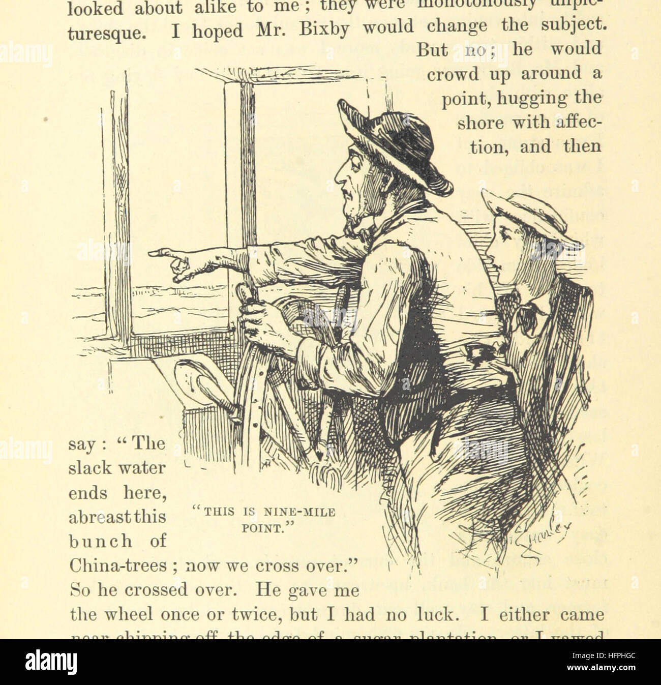 This image is from 'Life on the Mississippi,' written by Mark Twain ...