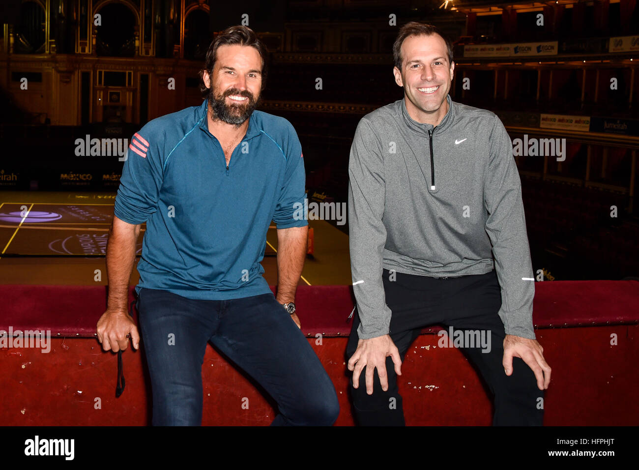 Pat Rafter and Greg Rusedski launch Champions Tennis at the Royal ...