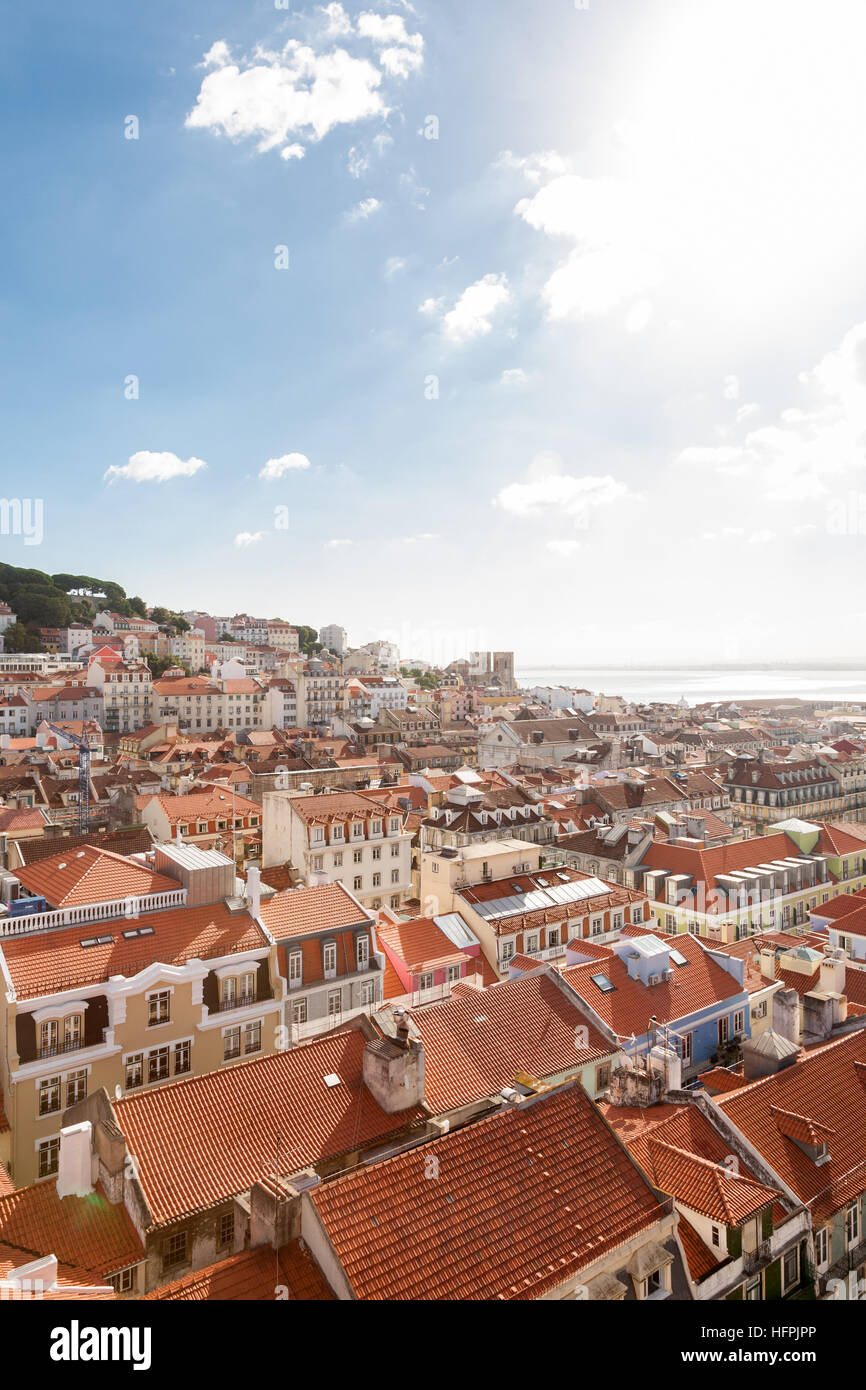 Lisbon rooftops, Portugal Stock Photo - Alamy