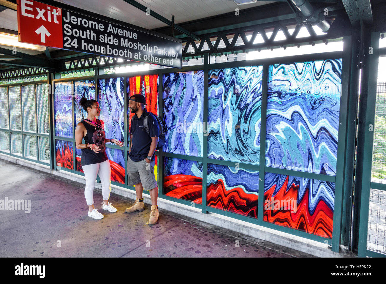 New York City,NY NYC Bronx,subway,MTA,Mosholu Parkway,station,platform ...