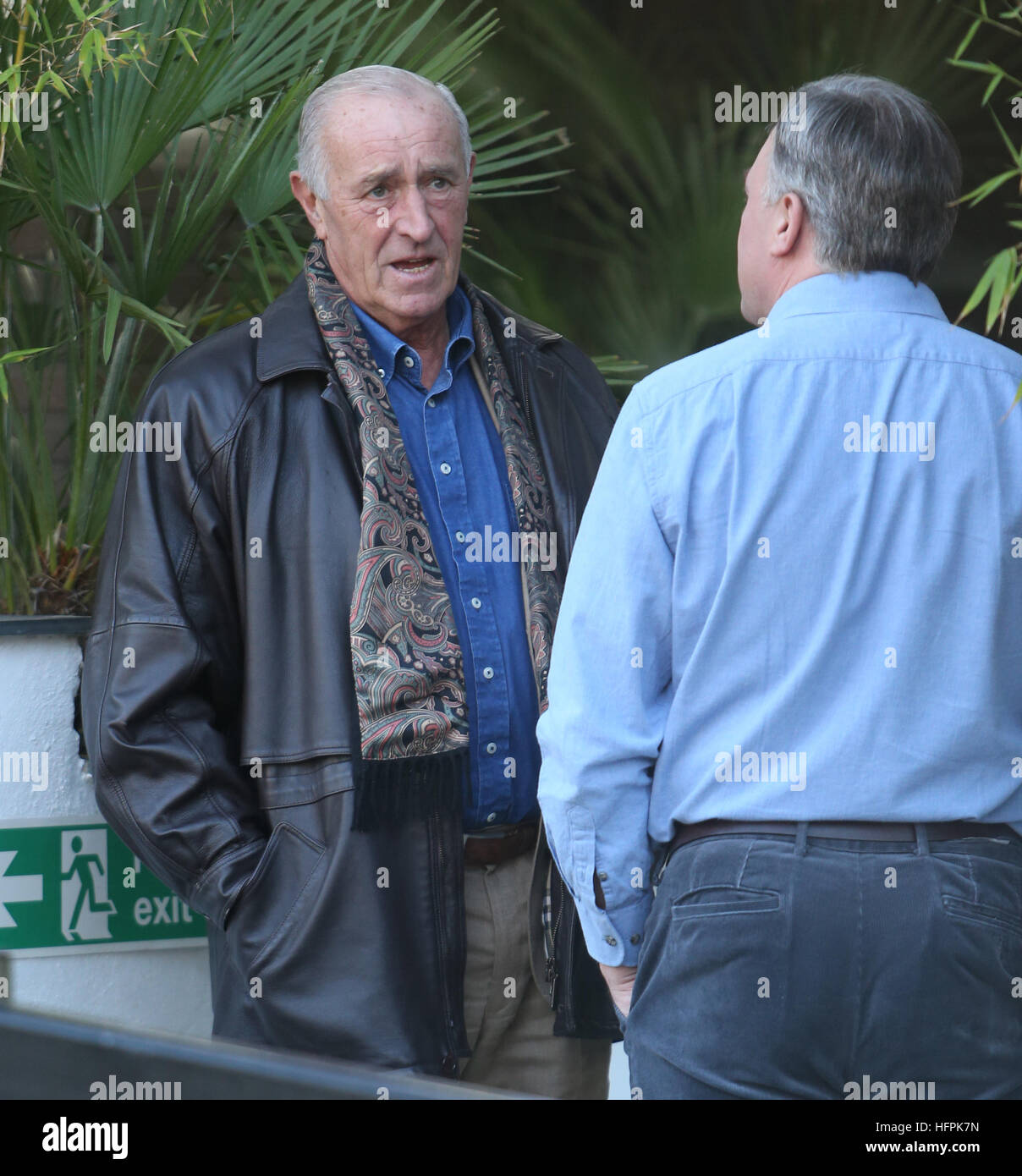 Ed Balls and Len Goodman outside ITV Studios Featuring: Ed Balls, Len ...