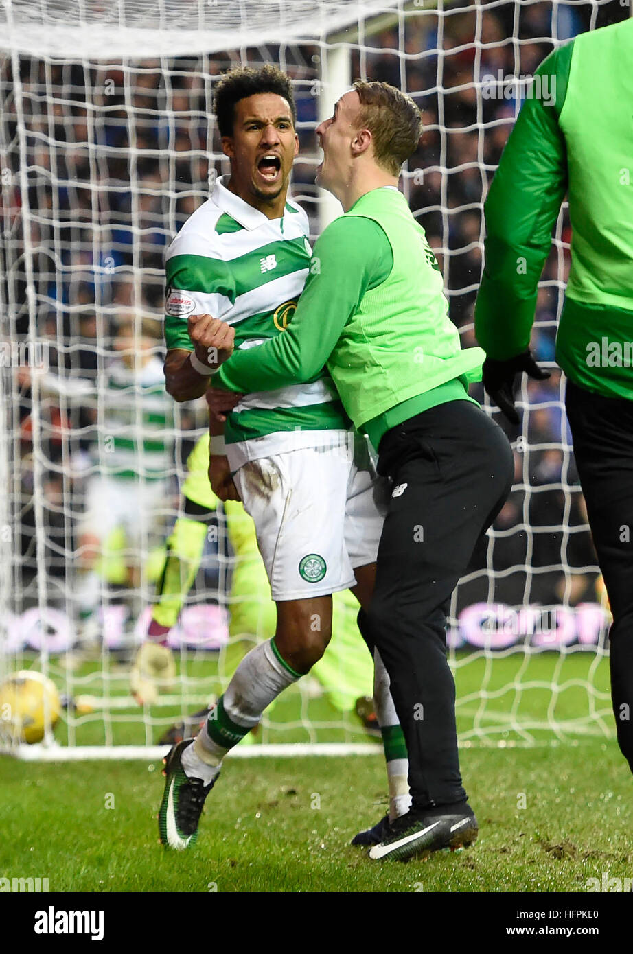 Celtic's Scott Sinclair (left) celebrates with Celtic???s Leigh ...
