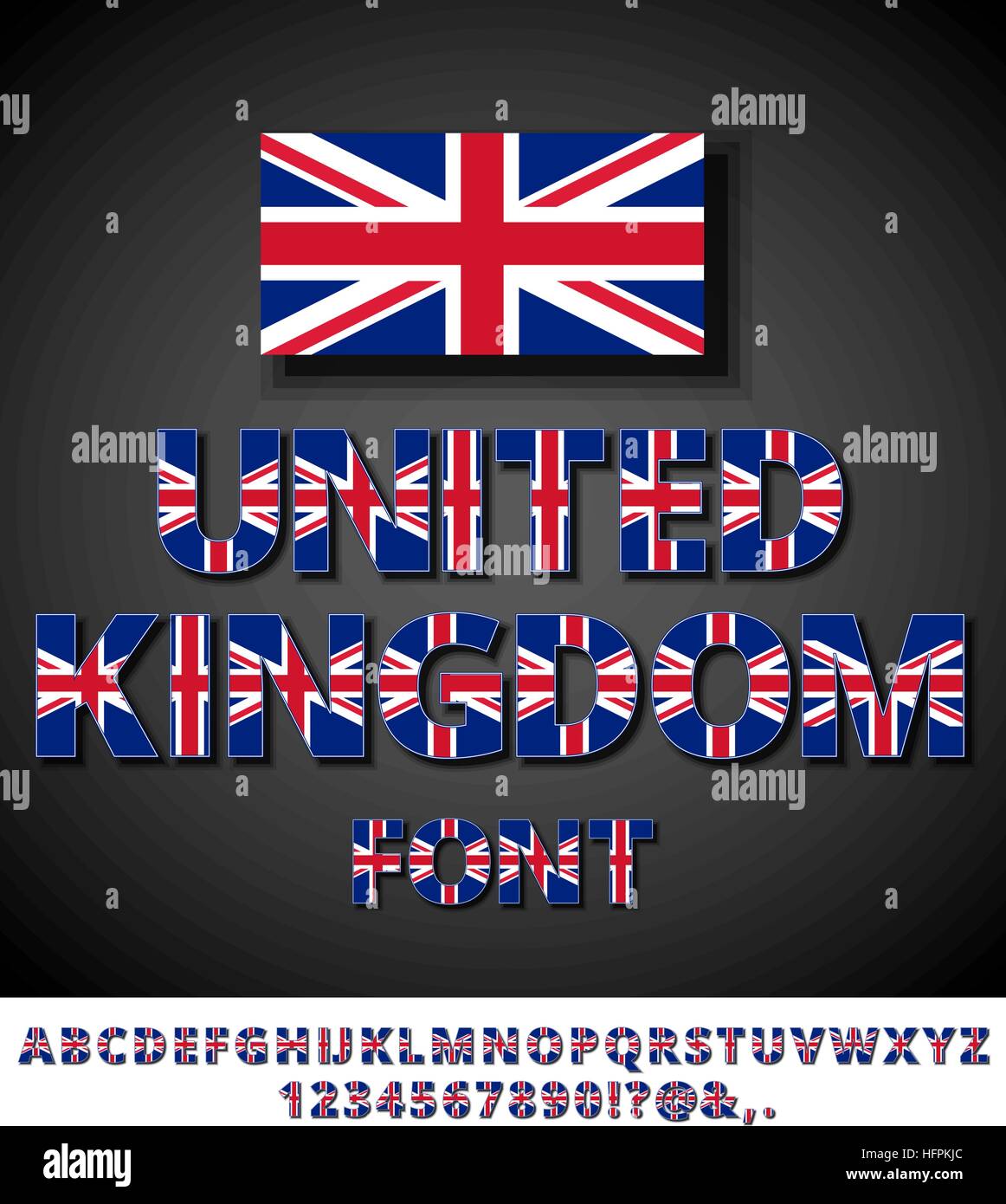 National Flag Font Stock Vector Image & Art - Alamy