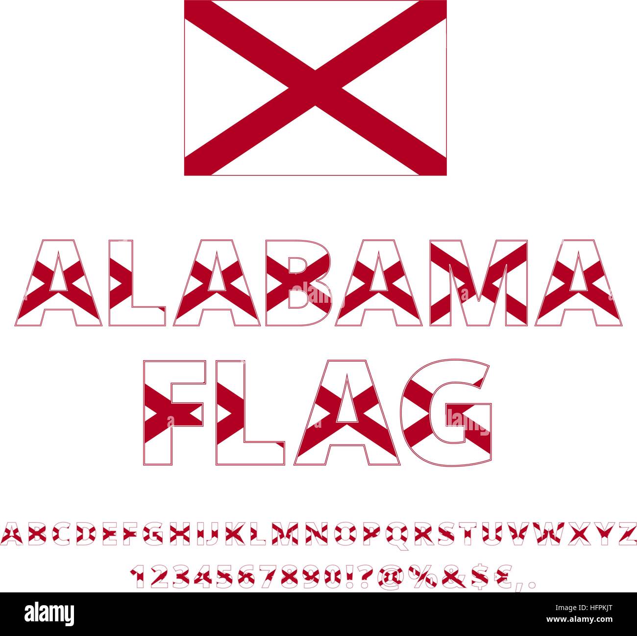 USA state font Stock Vector Image & Art - Alamy