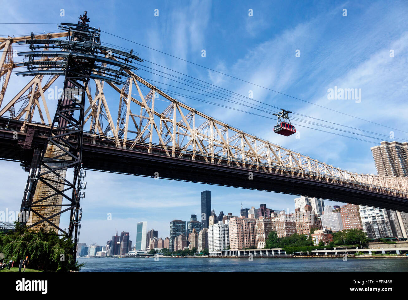 New York City,NY NYC,East River water,Roosevelt Island Tram,Manhattan ...