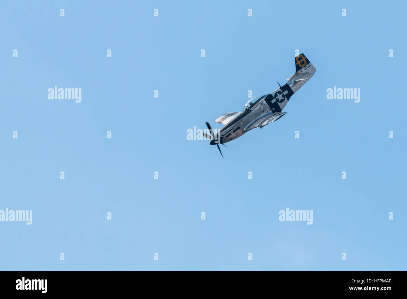 Vintage North American Aviation P-51 Mustang single seat fighter ...