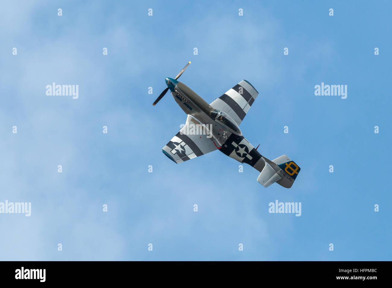 Vintage North American Aviation P-51 Mustang single seat fighter ...