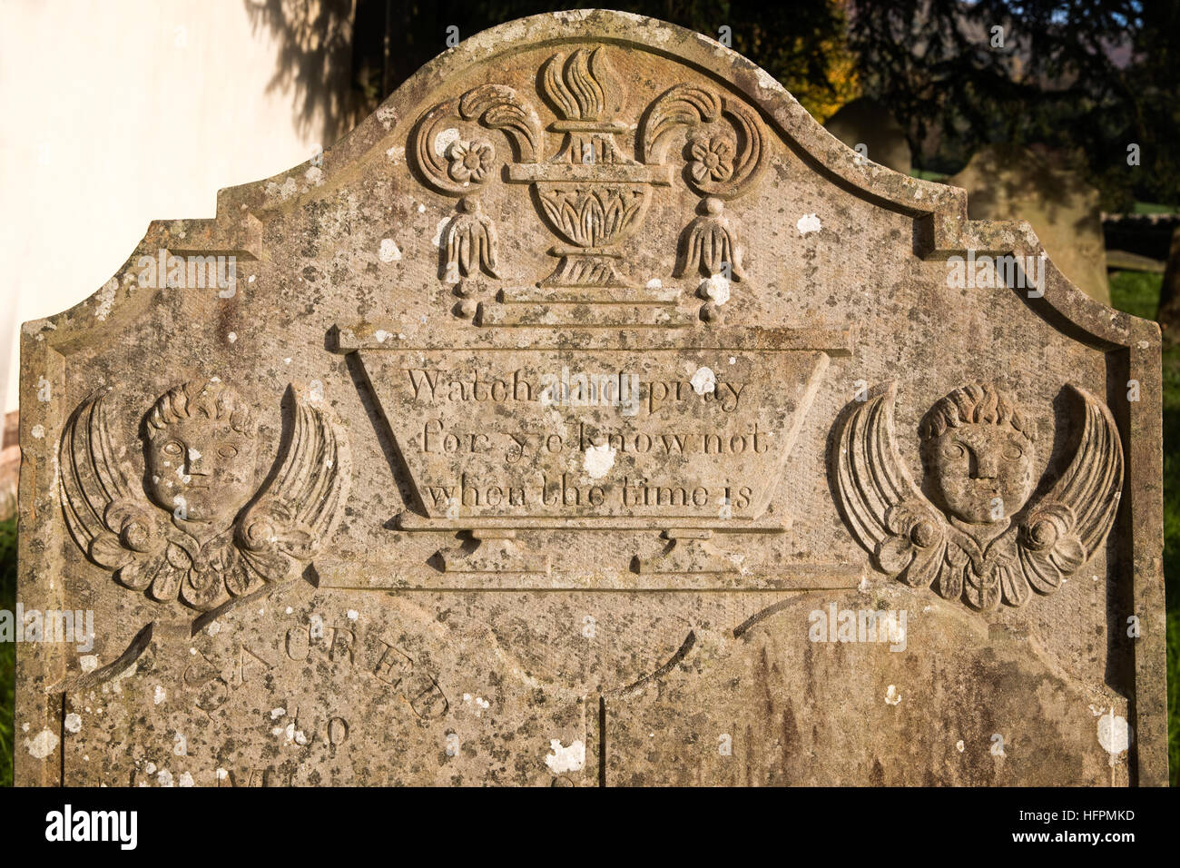 'Watch and pray for you know not when the time is' - gravestone ...