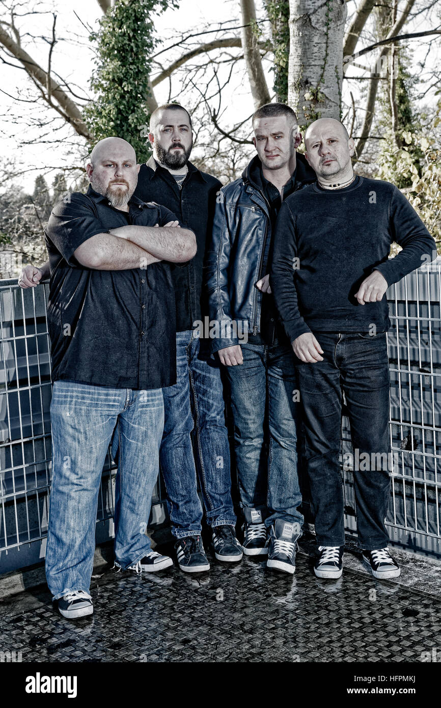 Rock Band 'The Darker My Horizon' 2017 Line Up: L-R Paul Stead, Mark ...