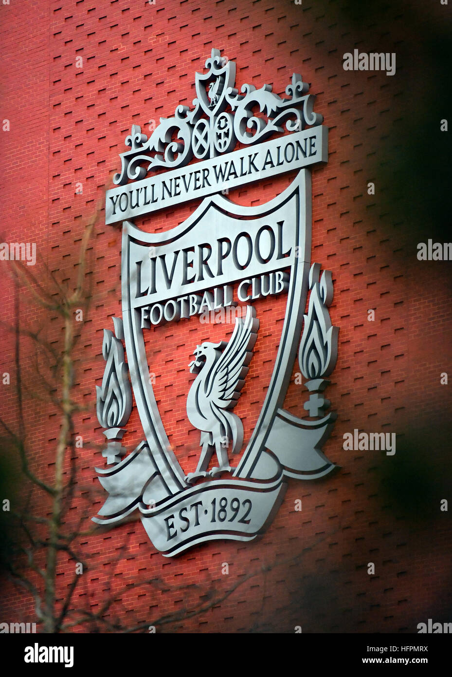 General view of the ground ahead of the Premier League match at Anfield ...