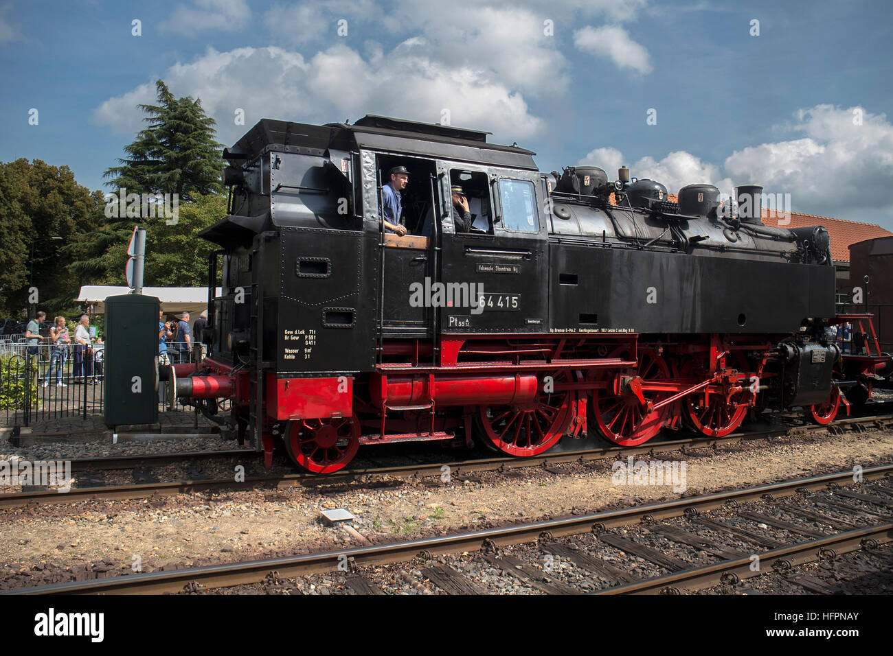 Steam locomotive 64 415 at Beekbergen, Netherlands, at VSM train ...