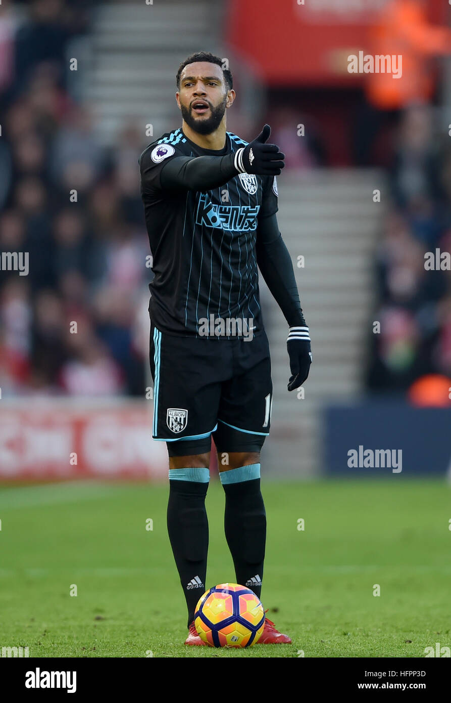 West Bromwich Albion's Matthew Phillips during the Premier League match ...