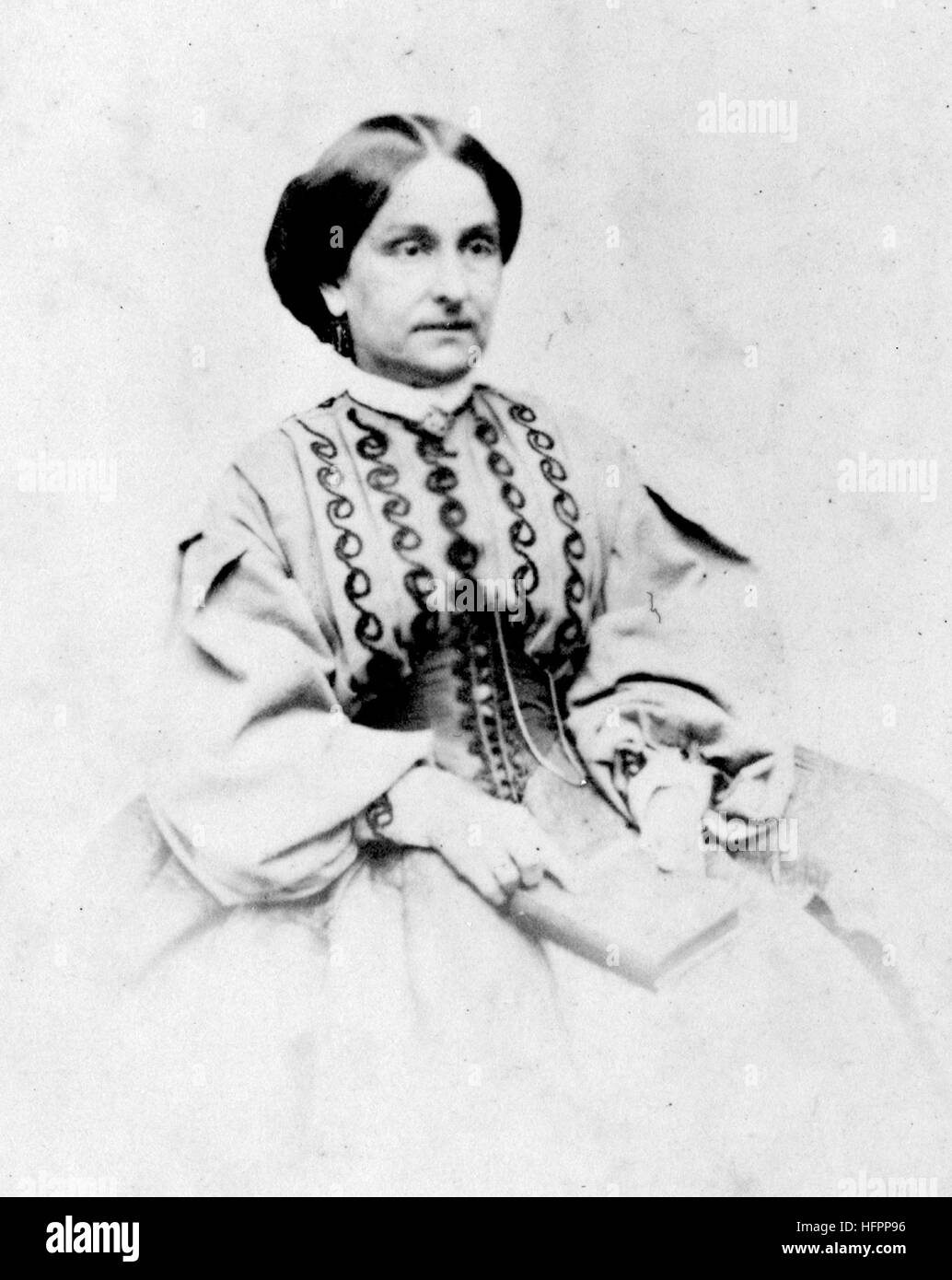 ISA BLAGDEN (1816-1873) poet and novelist. Photo: Library of Congress ...