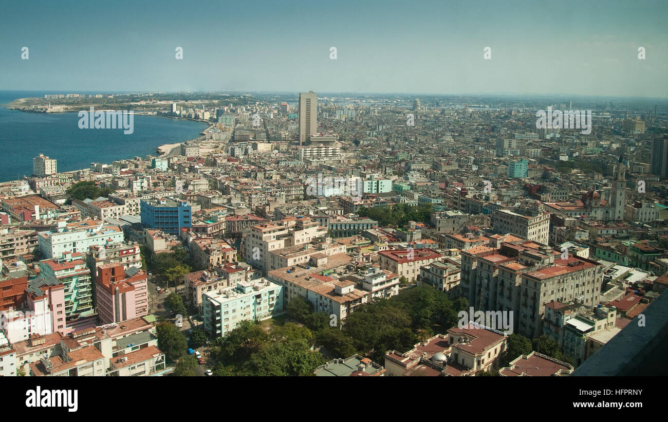 Aerial view of Havana Cuba Stock Photo - Alamy