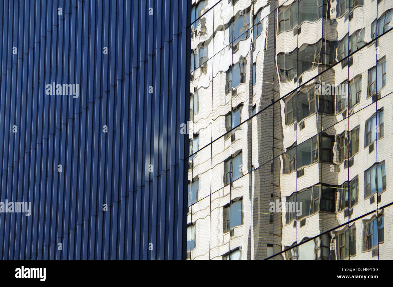 Midtown Manhattan NYC intersecting high-rise buildings architectural ...