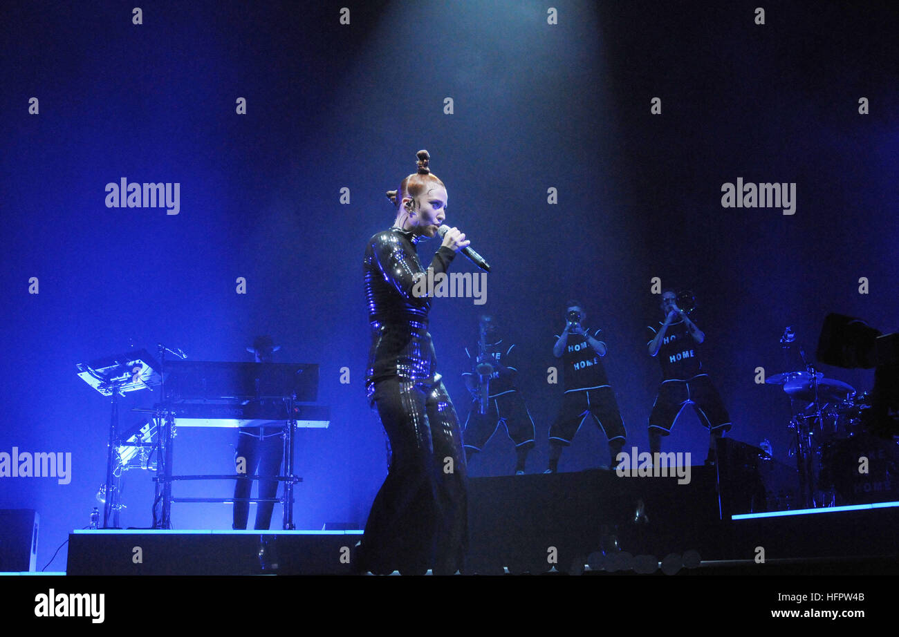 Jess Glynne performing at The O2 Arena in London Featuring: Jess Glynne ...