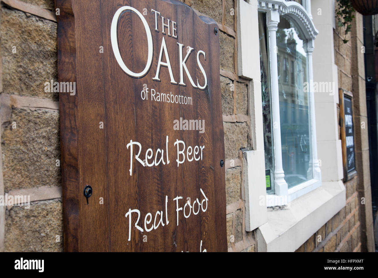 The Oaks public house bar in Ramsbottom,Lancashire,England Stock Photo ...