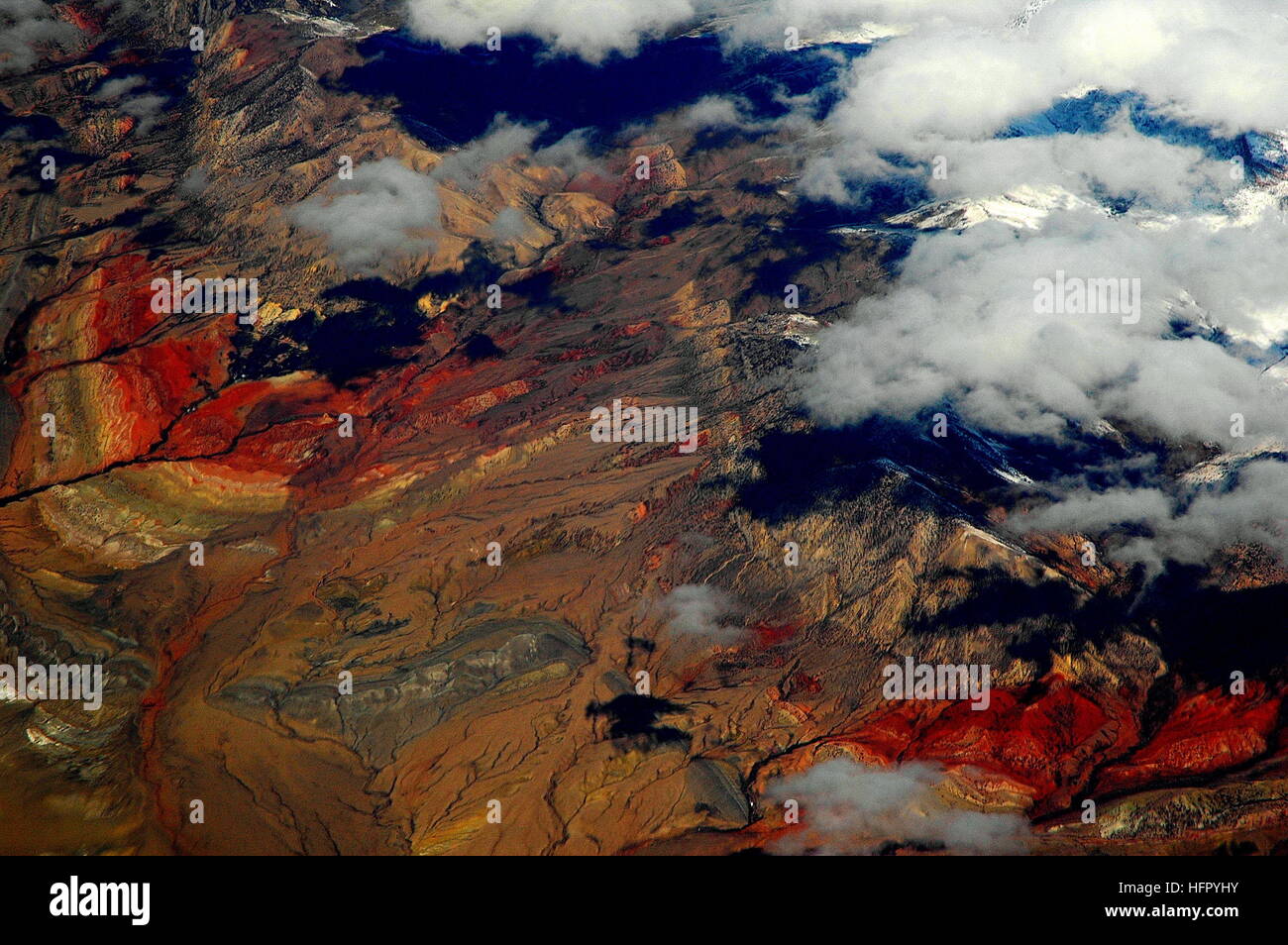 Colorful mineral deposits in the mountains Stock Photo - Alamy
