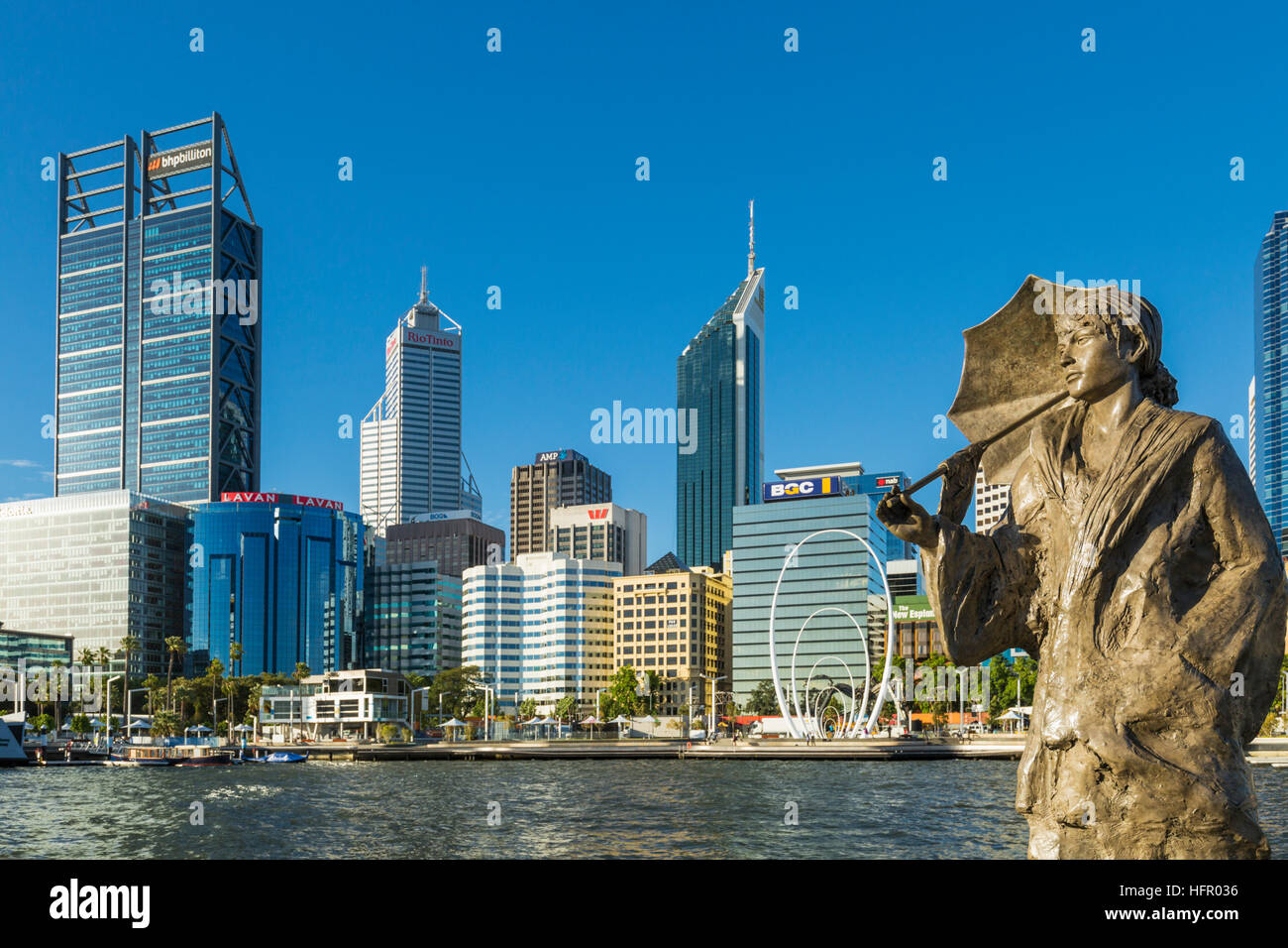 The Bessie Rischbieth Statue by artist Jon Tarry at Elizabeth Quay ...