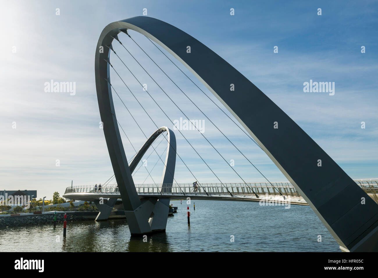 Footbridge for walkers and cyclists hi-res stock photography and images ...