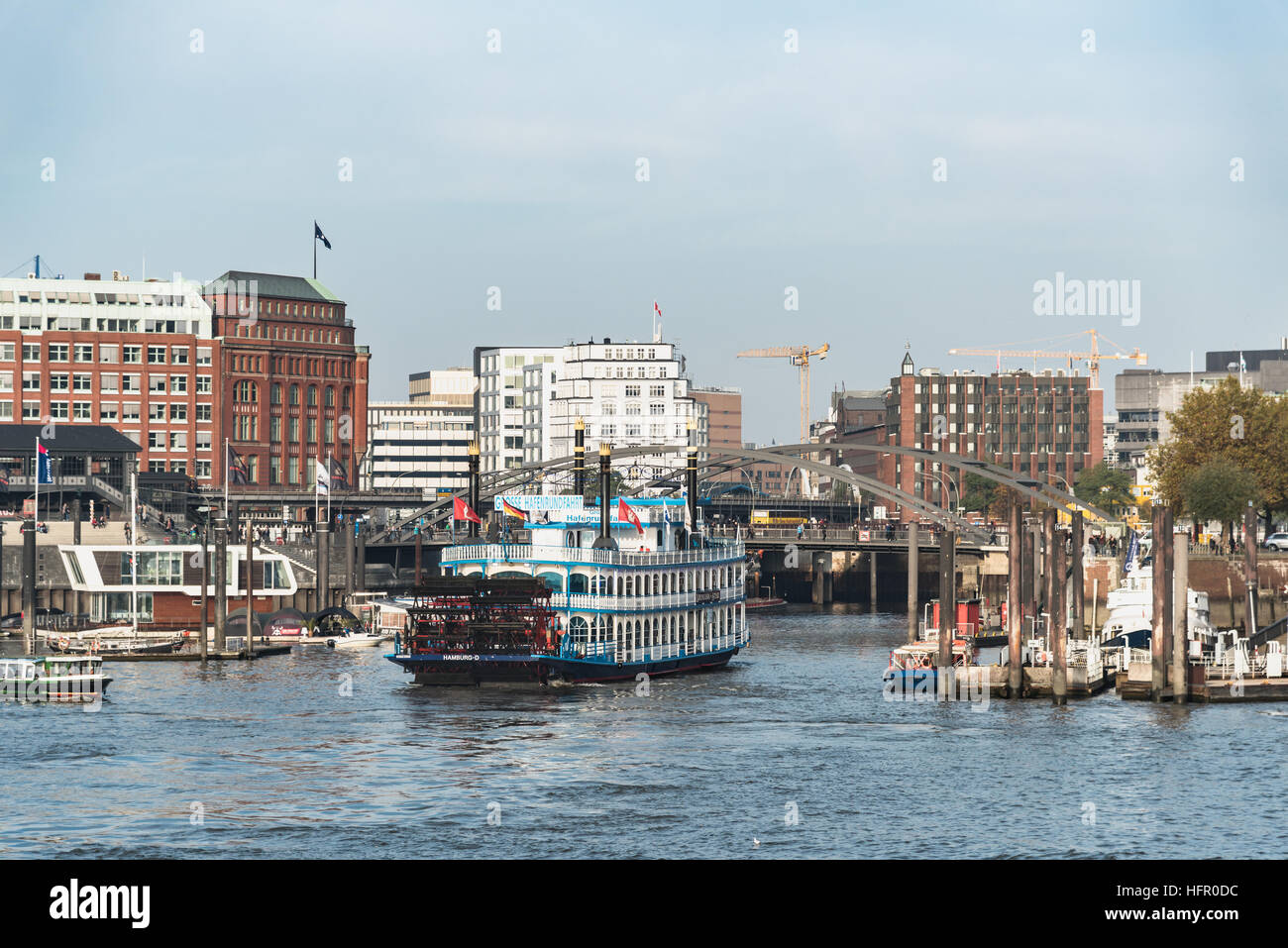 Hamburg, Germany - November 01, 2015: Fake steam ship Louisiana Star ...