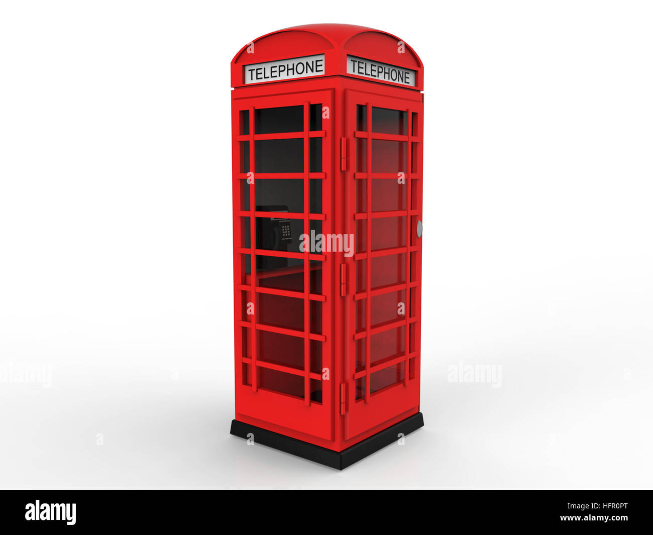 British Red Telephone Booth Stock Photo - Alamy