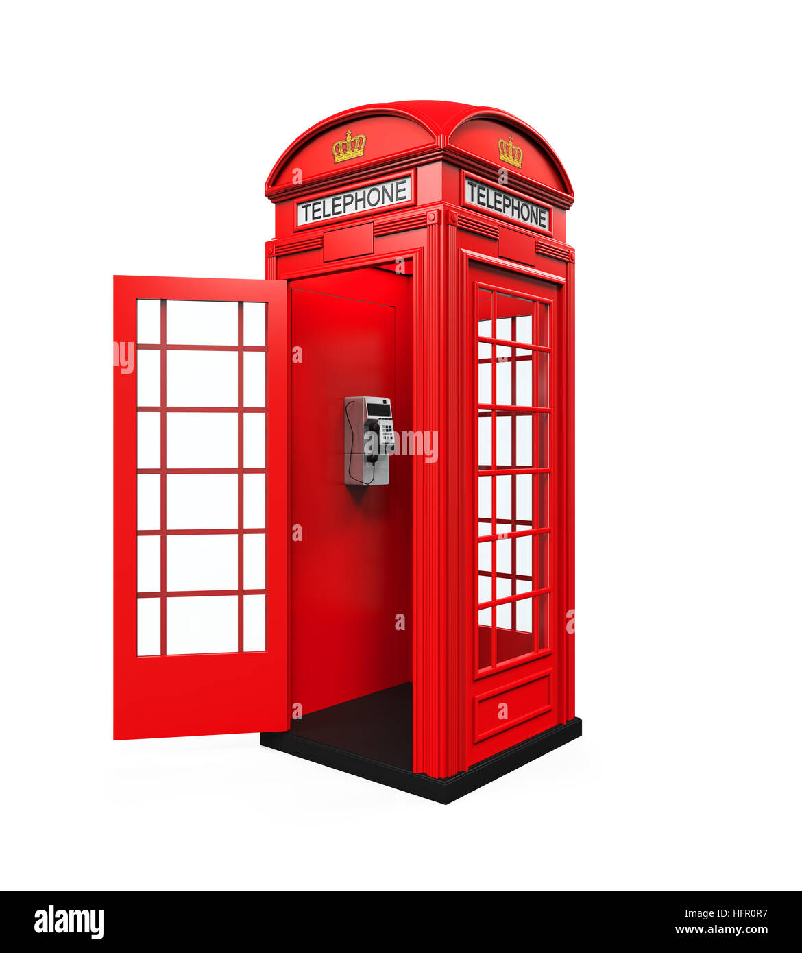 British Red Telephone Booth Stock Photo - Alamy