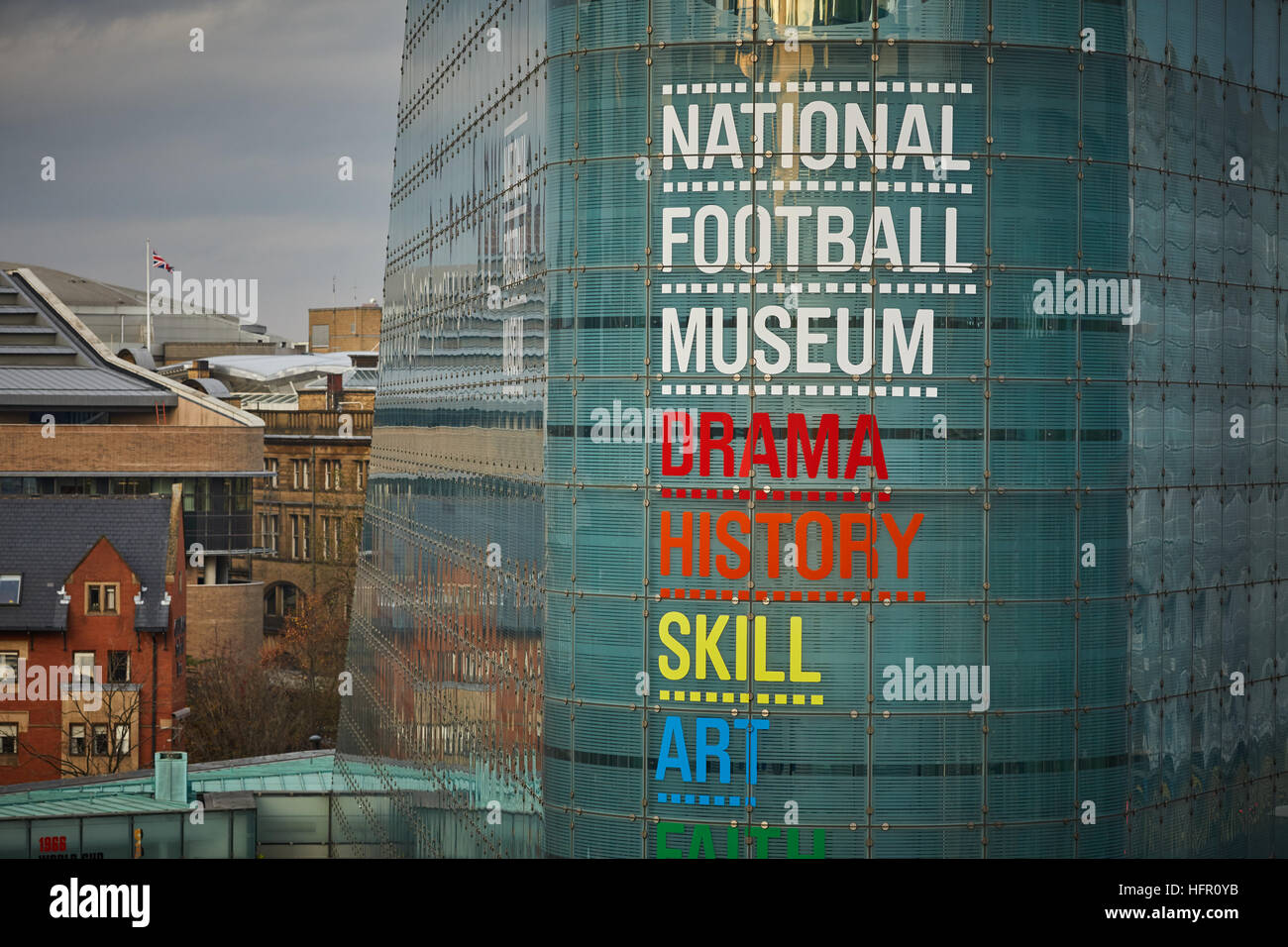 Urbis, National Football Museum in Manchester Stock Photo - Alamy
