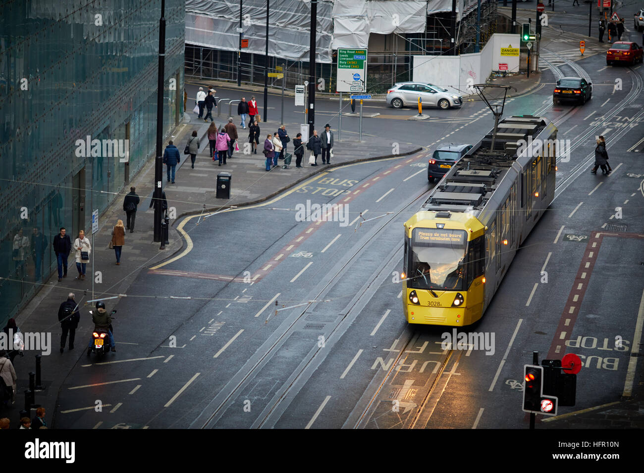 Manchester Metrolink tram street Tram metrolink light rail rapid ...