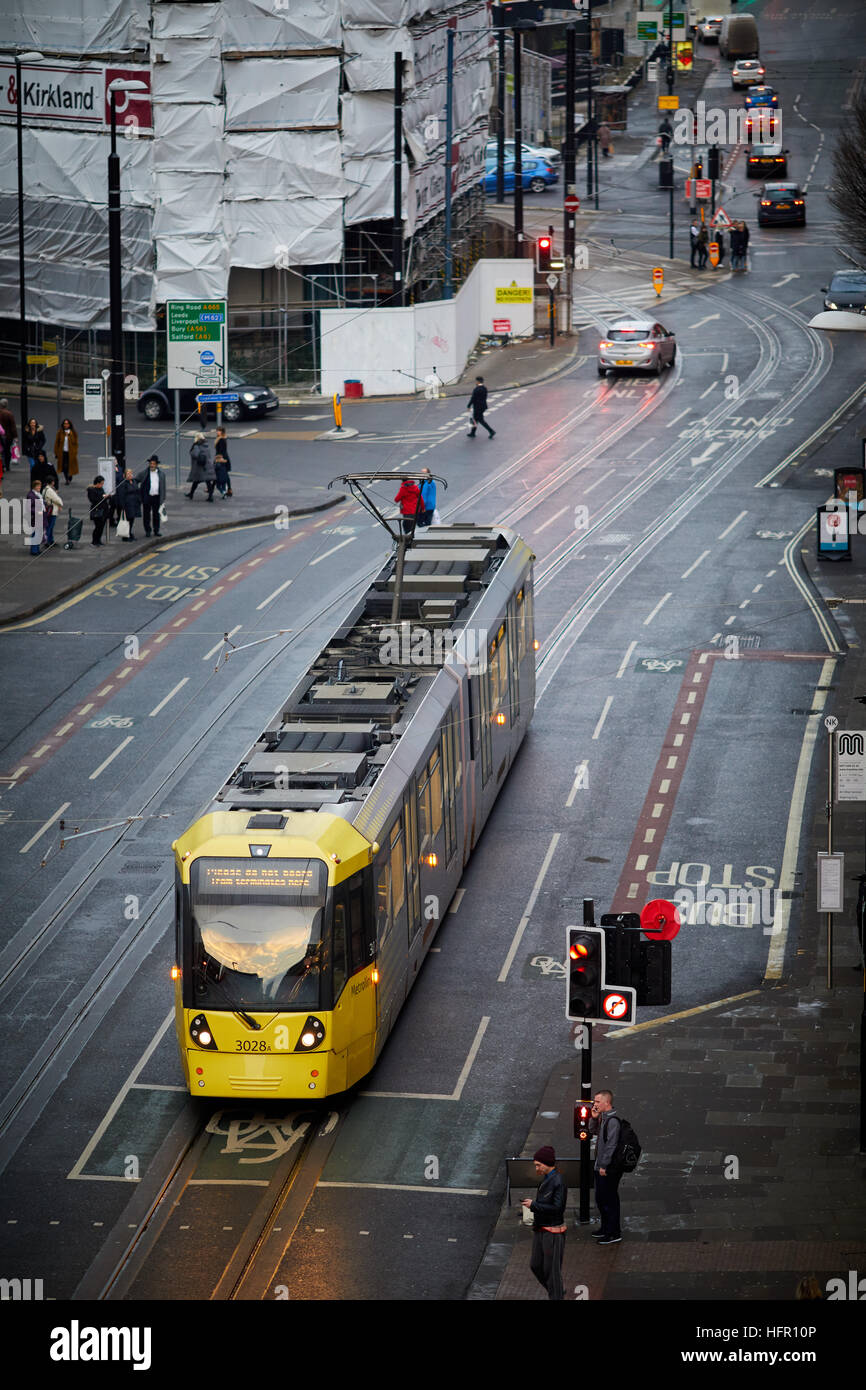 Manchester Metrolink tram street Tram metrolink light rail rapid ...