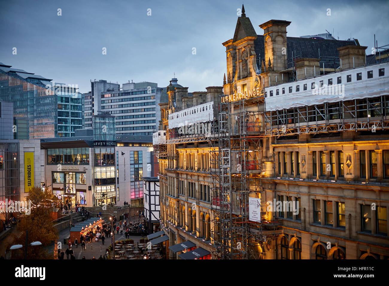 Manchester landmark Corn Exchange exterior Exchange Sqayre historic ...