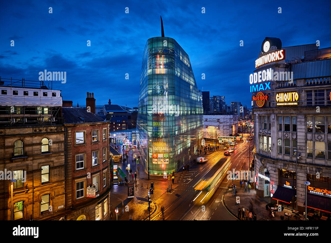 Urbis, National Football Museum in Manchester Stock Photo - Alamy