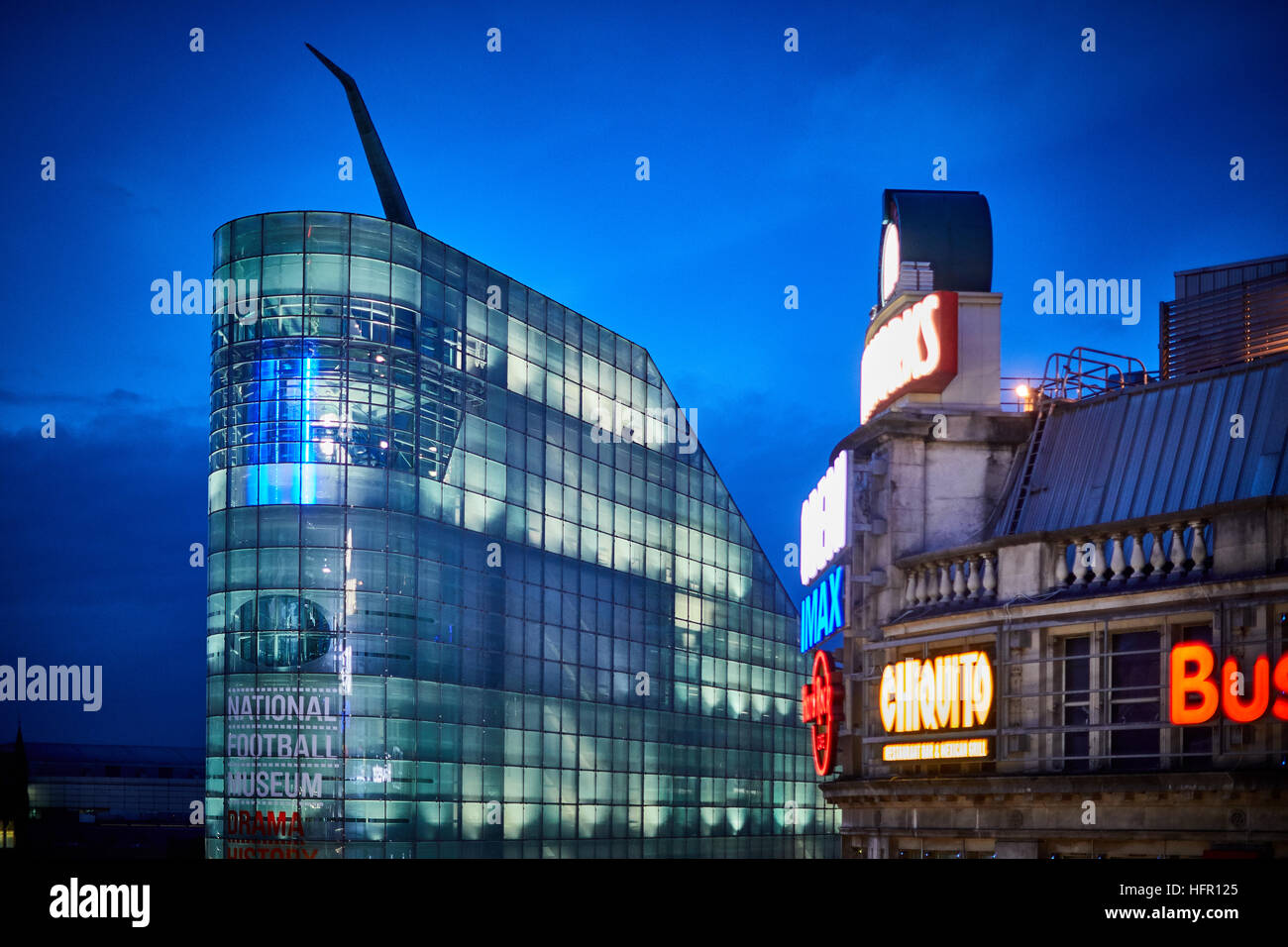 Urbis, National Football Museum in Manchester Stock Photo - Alamy