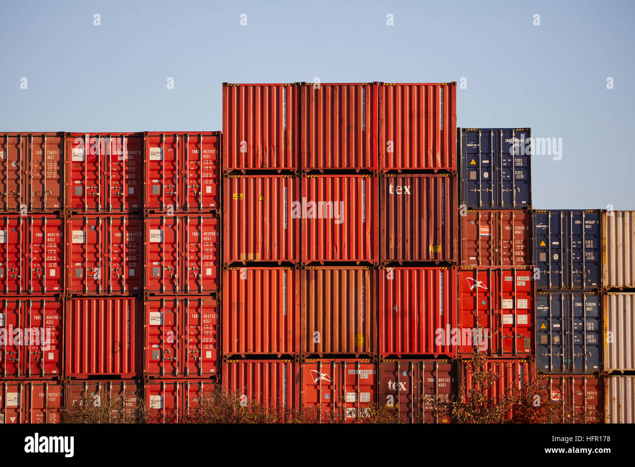 Trafford Park Manchester Containers terminal between different ...