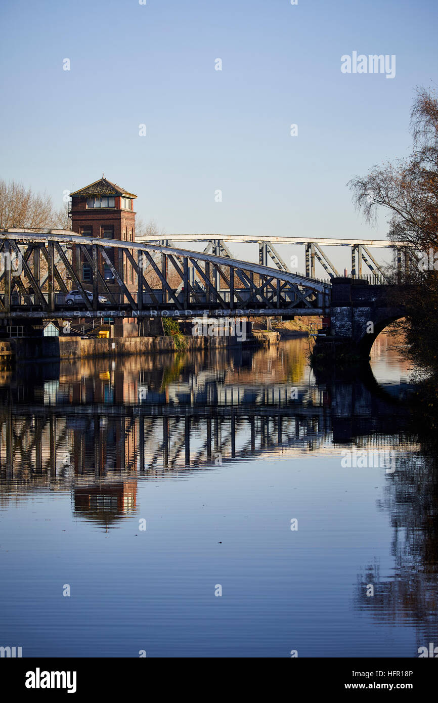Manchester Ship Canal Barton Swing Bridge Trafford Park Grade II listed ...