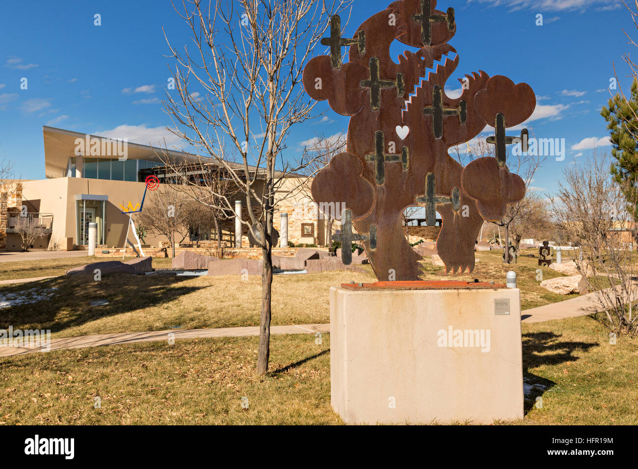 Exterior of the Albuquerque Museum and sculpture garden in Albuquerque ...