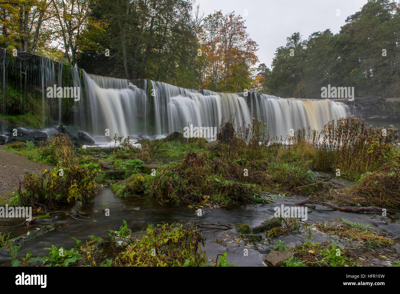 Keila waterfall in the autumn, Estonia Stock Photo - Alamy