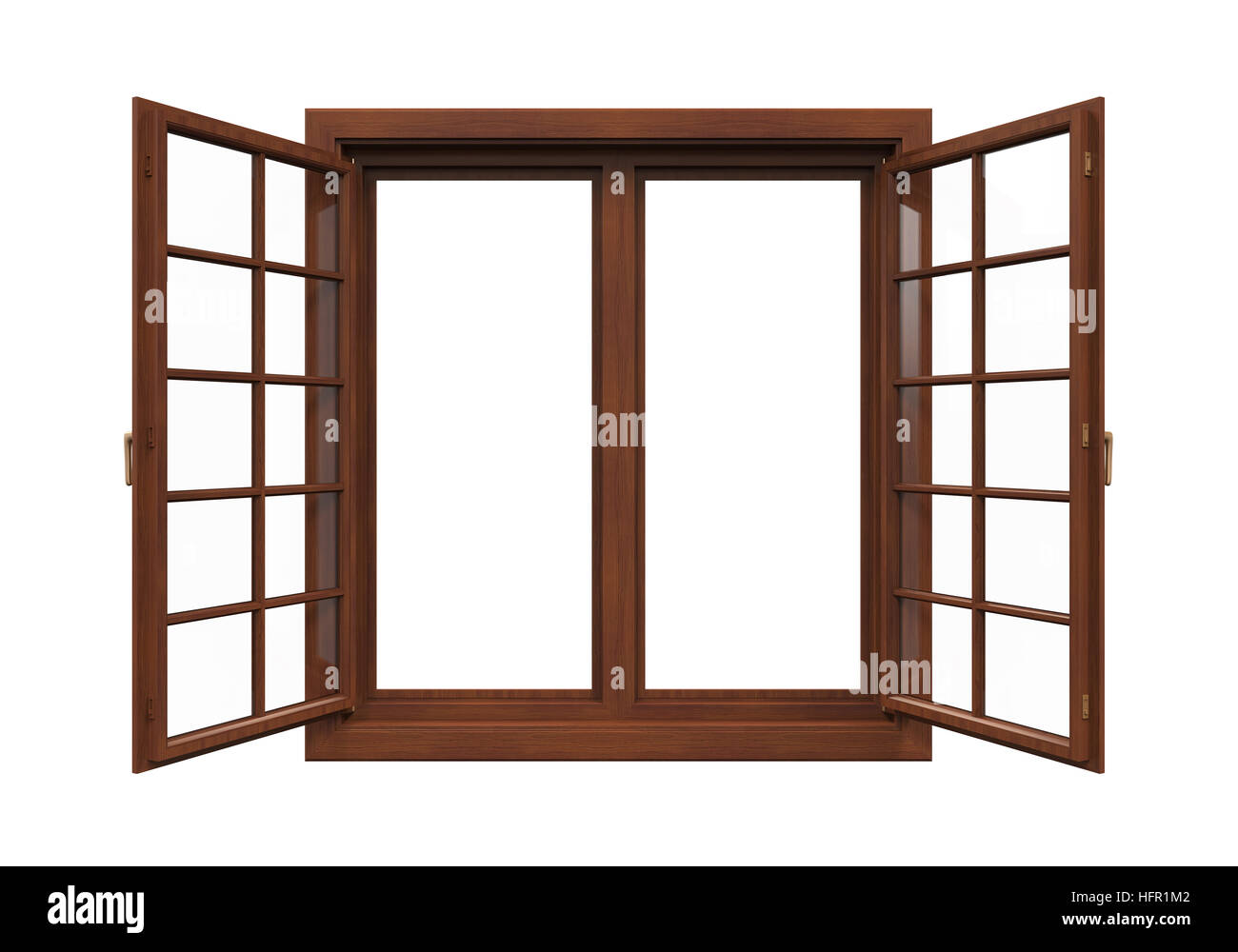 Closed window 3d render with view hi-res stock photography and images ...