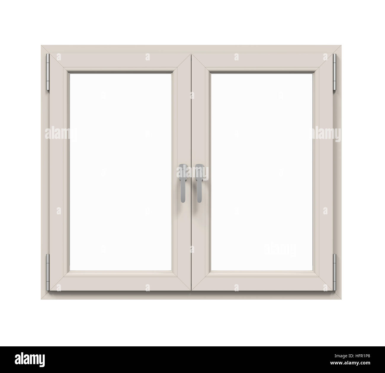 Closed window 3d render with view hi-res stock photography and images ...