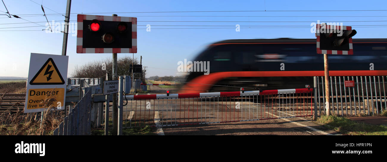 Railway line danger warnings hi-res stock photography and images - Alamy
