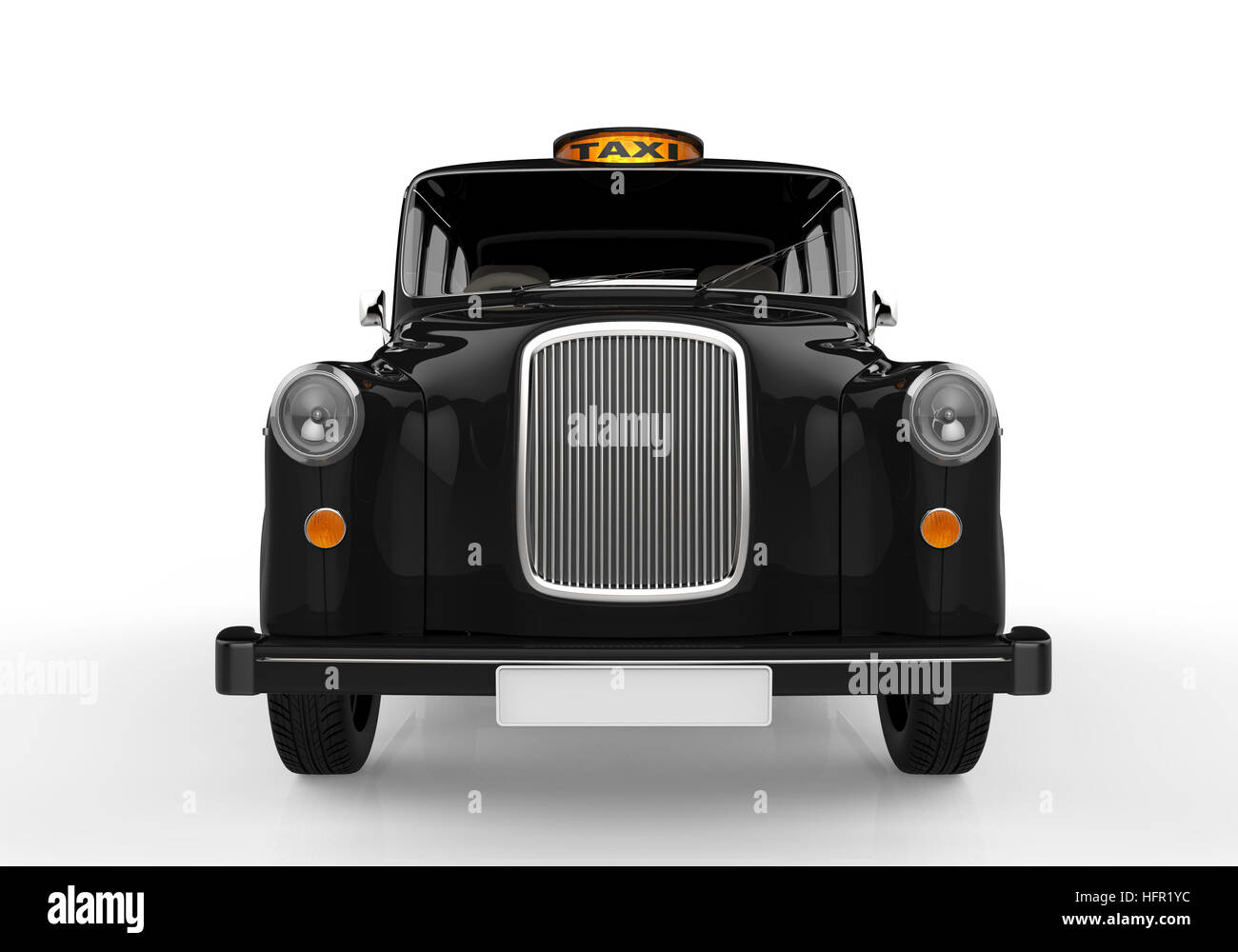 Black London Taxi Stock Photo - Alamy