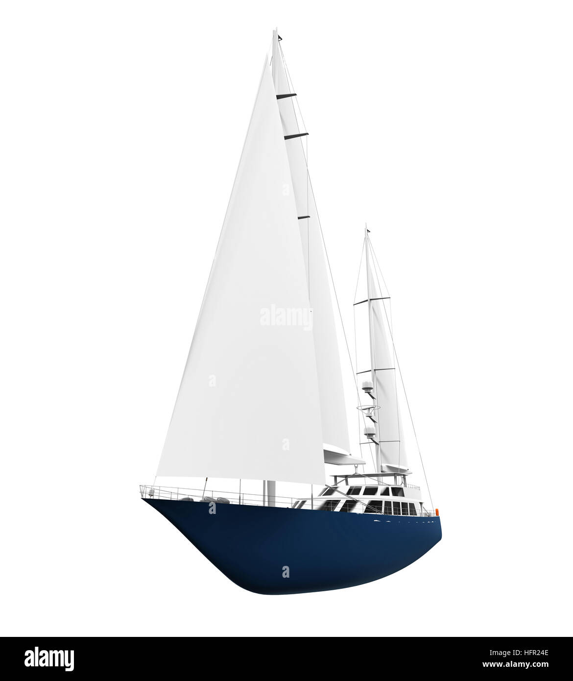 Sailboat 3d render hi-res stock photography and images - Alamy